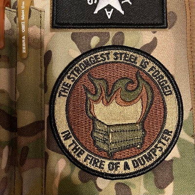 Dumpster Fire Morale Patch - Etsy