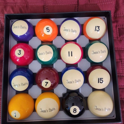 USA Custom Pool and Billiard Cue Ball Great Gift for Birthday ...