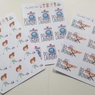 Mini Sticker Sheet Do Ironing Planner Stickers - Etsy