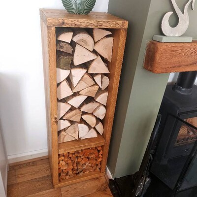 Log Store Indoor Log Holder Log Basket Wood Burner Log Storage - Etsy