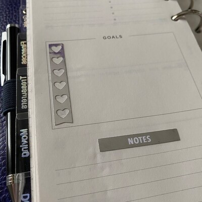 Hobonichi Weeks Divider Stickers Mini Dividers Horizontal - Etsy