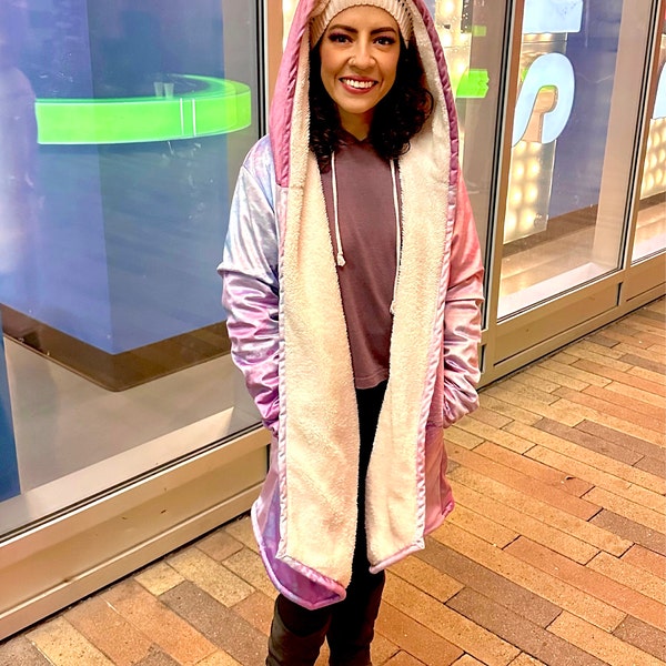 Soul Star Chakra Mandala Hooded Cloak. Rave Coat. Rave Cloak. Festival ...