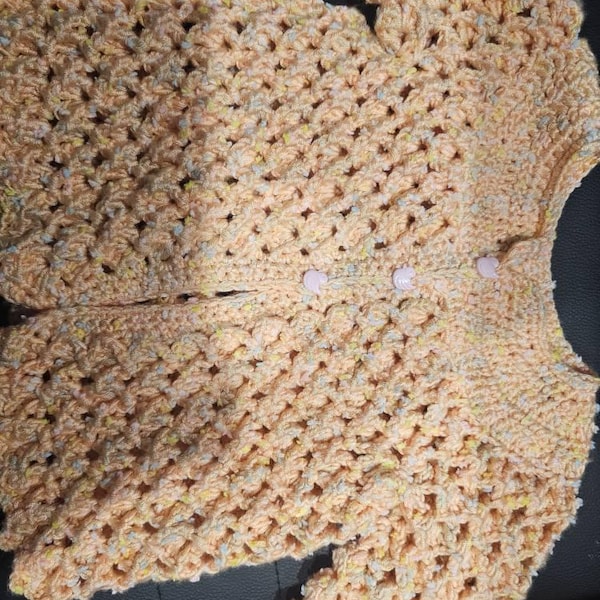 Digital PDF Crochet Pattern: Baby Cardigan, Jacket, Matinee Coat and ...