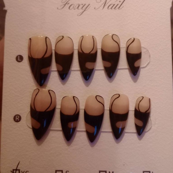 3D Romantic Pink Nails Claw Nails Talon Nails Claw Press on Nails ...