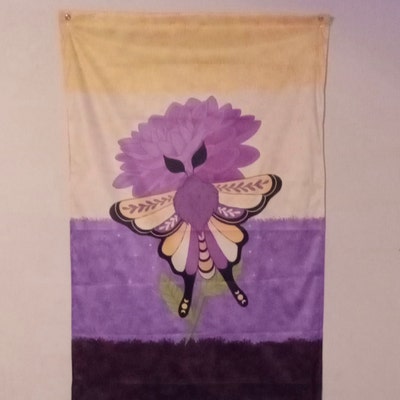 Cottagecore Aesthetic Asexual Pride Moth Flag Ace Flag Pride Flag - Etsy