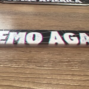 Stained Glass Mountain Range Aluminum Front License Plate Vanity Plate ...