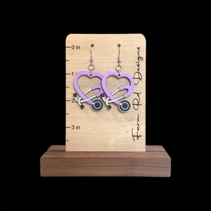 Nurse Earrings SVG Nursing SVG Laser File Stethoscope Heart SVG Nurse ...