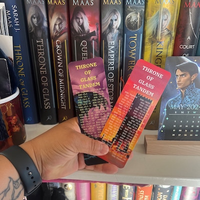 Throne of Glass Tandem Bookmarks SJM Bookmarks Acotar Crescent City ...