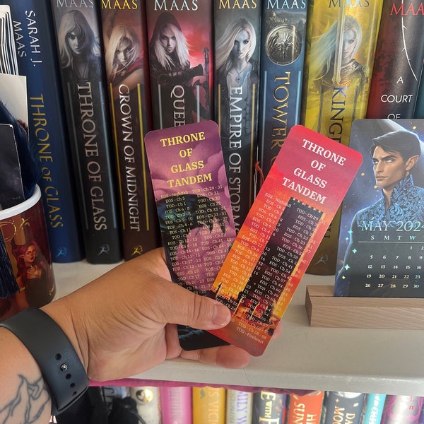 Throne of Glass Tandem Bookmarks | SJM Bookmarks | Acotar | Crescent ...