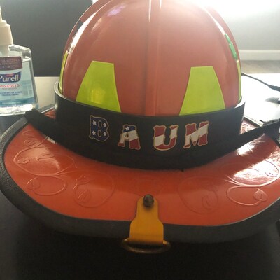 Custom Firefighter Leather Helmet Bands - Etsy Canada