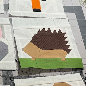 Hedgehog Quilt Block Pattern - Includes Instructions for 6 Inch and 12 ...
