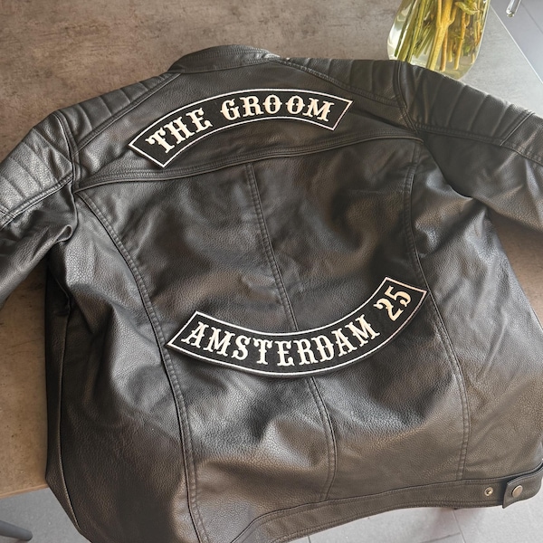 Custom Embroidered Rocker Patch Set, Motorcycle Club Rockers Iron-on ...