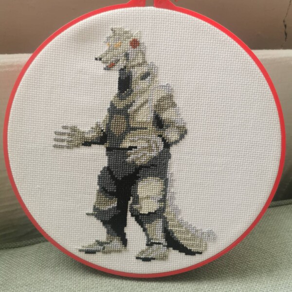 Godzilla Versus Mothra Modern Cross Stitch Pattern: Instant Digital ...