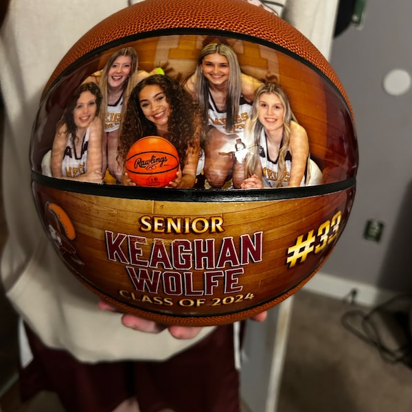 Customized Basketball-perfect for High School Senior Gift, Athletic ...