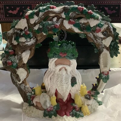 Hecate Triple Moon Goddess Crystal Statue Polymer Clay Figurine Doll ...