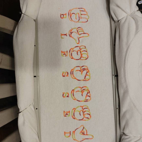 Sign Language FONT Hand Sign Alphabet Letters and Numbers Satin Stitch ...