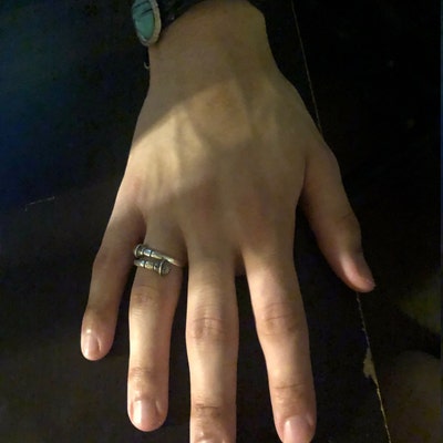 Silver Microphone Ring Music Wrap Ring, Gift for Music Lovers, Karaoke ...