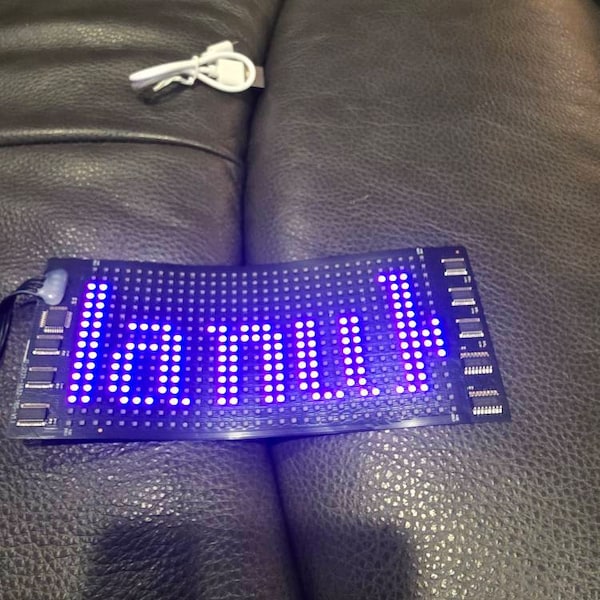 Paper-thin LED Matrix: DIY Tech Component for Wearables - Etsy