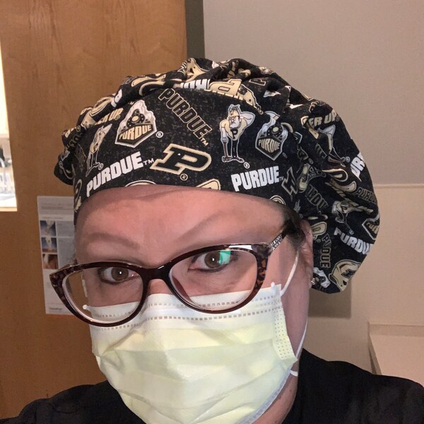 Scrub Caps Purdue Fabric-scrub Caps-scrub Hats for Women-anesthesia ...