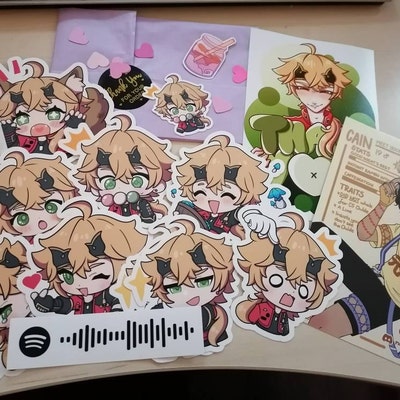 Genshin Thoma Emote Stickers - Etsy