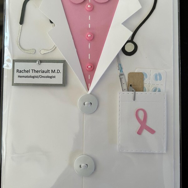 Handmade Doctor Card, Medical Card, Handmade Medical School Graduation ...