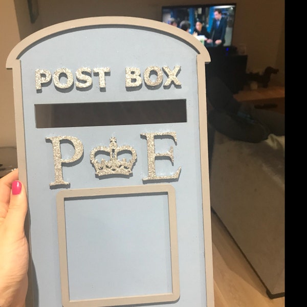 PERSONALISED Wedding Post Box, Party, Royal Mail Style - Flat Pack ...