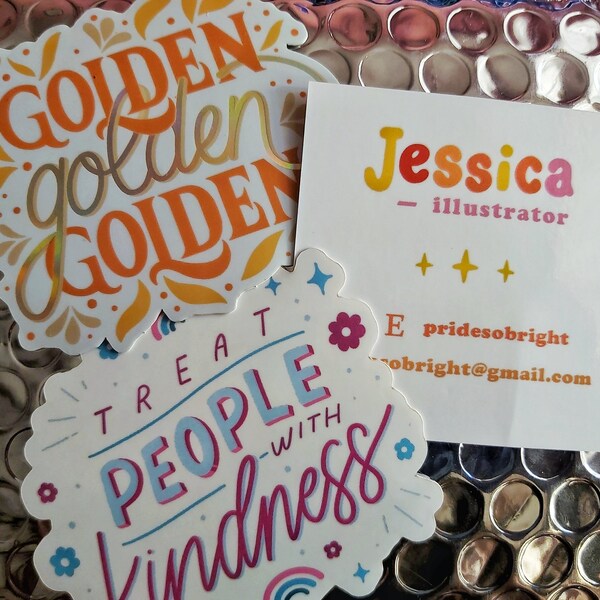 Golden Golden Golden • Colorful Sticker - Hand-lettering Sticker ...