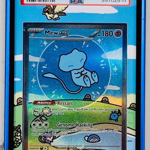 Mew EX SAR 151 Custom Pokemon Card Display Case - Etsy