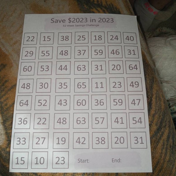 Save 2023 in 2023 | 52 Week Savings Challenge Tracker | Emergency Funds ...