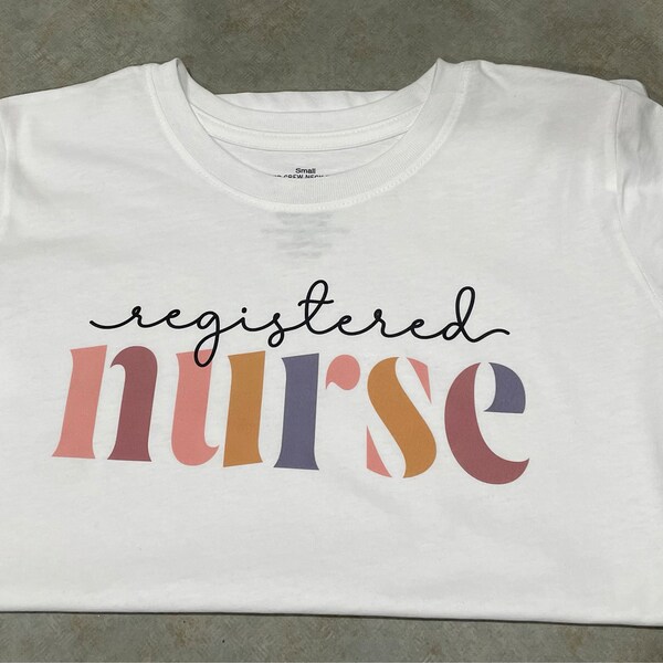 Registered Nurse SVG, RN Cut Files for Cricut, Silhouette (digital ...