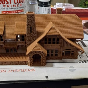 Miniature Ho-scale 1:87 Old West Sheriff's Office/jailhouse Assembled W ...