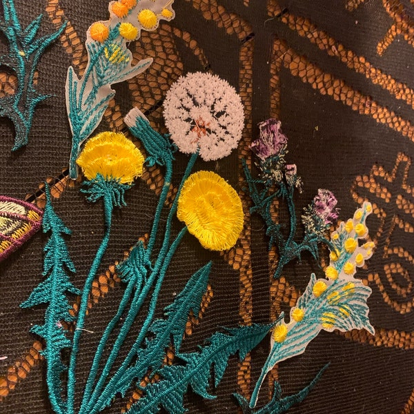 Moks256(p) Dandelion Embroidered Patch - Flower Patch - Etsy