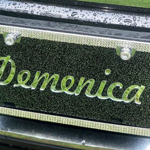 Custom Mirror dark Blue License Plate, Car Tag, Personalized Car Tag ...