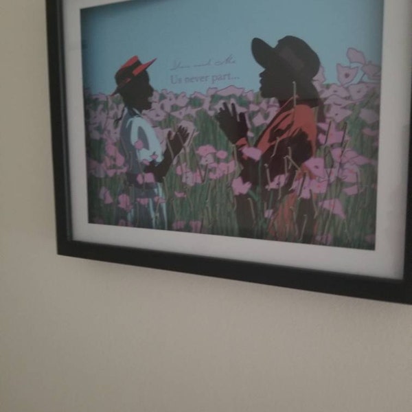 The Color Purple Movie Art Poster- Sisters Play, You and Me Us Never ...