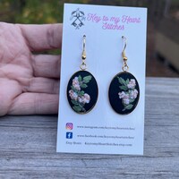 Heart Embroidery Pocket Mirror Kit Blank Compact Mirror for - Etsy