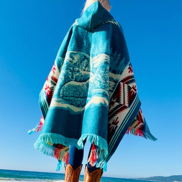 Native Ponchos. Alpaca Wool Poncho. Unisex Poncho. Gift Ideas Poncho ...