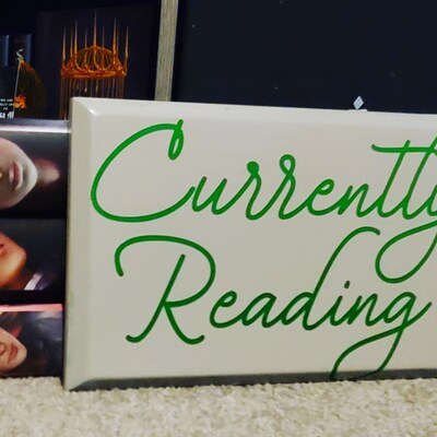 Small Sign Currently Reading - Etsy
