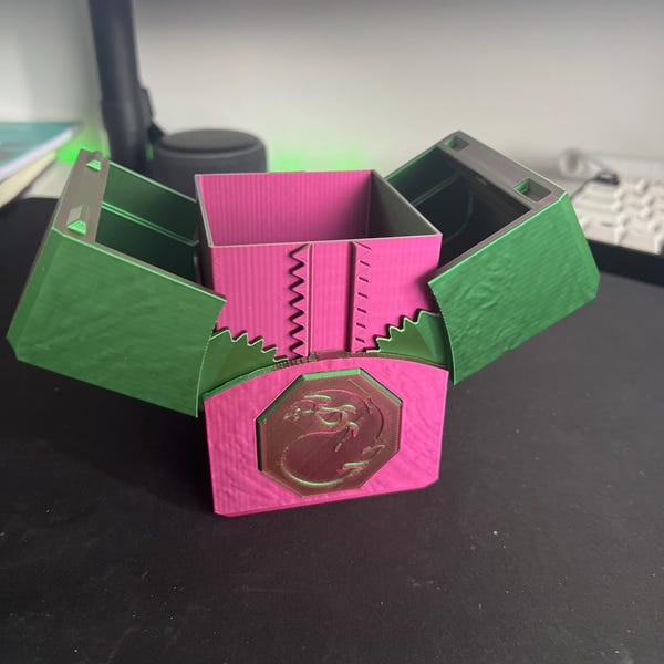 STL Files for 100 Card (commander) Customisable Deck Box With Magnetic ...