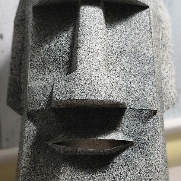 Moai Mask | DIY Paper Mask, Printable Template, Papercraft, 3D Mask ...