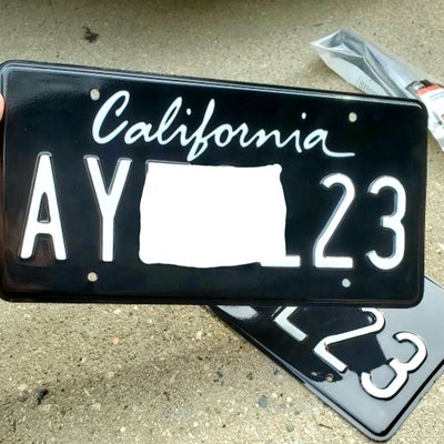 CA California US USA License Plate Custom Number Plate - Etsy