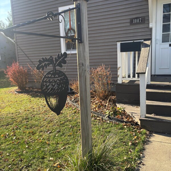Lovely Acorn Metal Wall Art-laser Cut Metal Acorn Sign-cottage Core ...