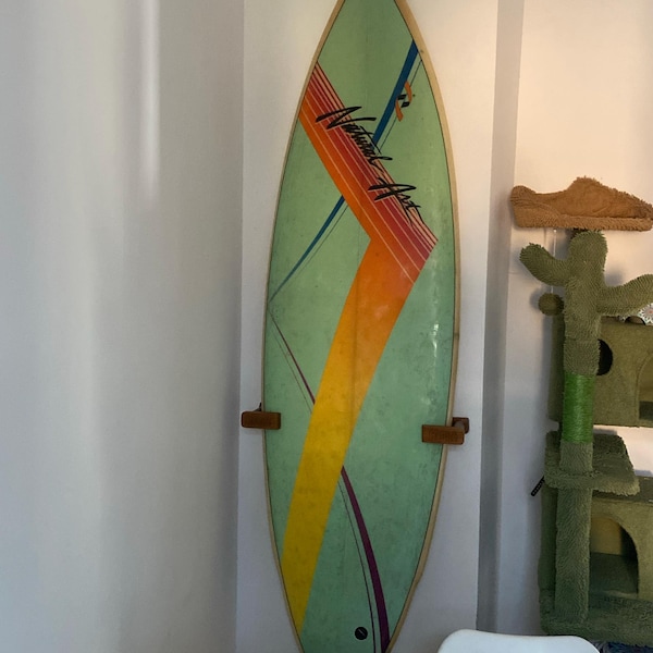 Vertical Carved "aloha" Wall Display Storage Racks Hangers 3pc Teak ...