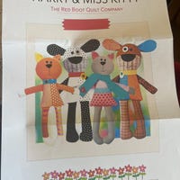 Harry & Miss Kitty PRINTED Soft Toy Pattern Plushie Patterns Soft Toy ...