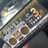 Notorious BIG One Crown First Birthday Party Labels for Drink Pouches ...