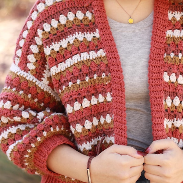 Riverbed Cardigan | Crochet Pattern | Sizes XS to 4 XL | Oversized ...