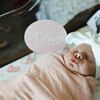 Light Pink Baby Nursery Round Acrylic Nursery Sign Baby Girl - Etsy