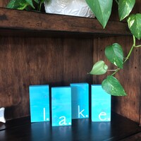 Scrabble Letters Lake Sign Alphabet Letters Scrabble Tiles Wall Art ...