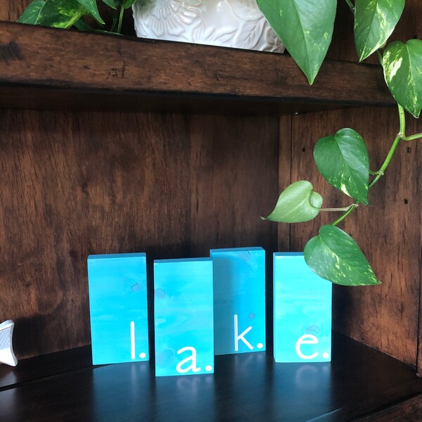 Scrabble Letters Lake Sign Alphabet Letters Scrabble Tiles Wall Art ...