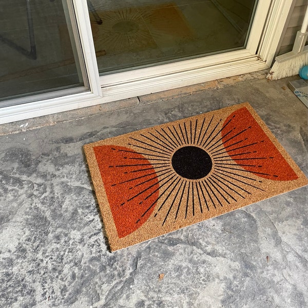 Doormat, Mid Century Modern, Welcome Mat Mid Century Modern, Midcentury ...