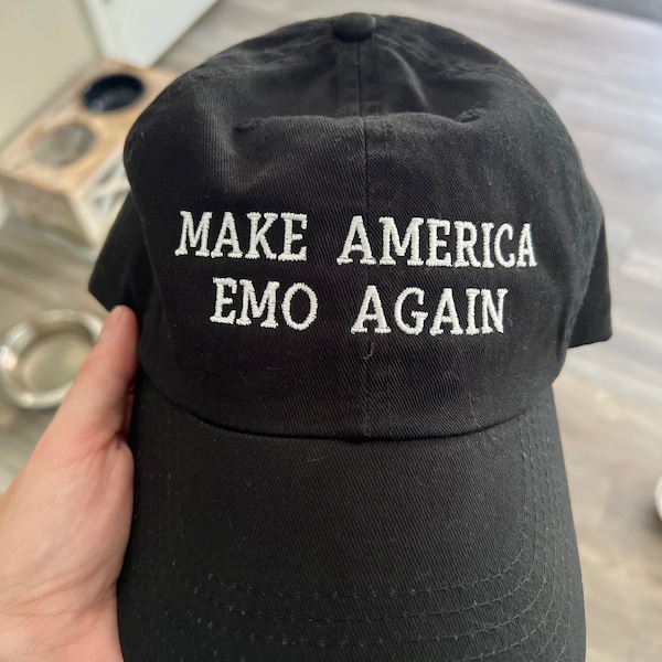 Make America Emo Again Hat Embroidered Baseball Dad Cap MAGA Hat, Emo ...